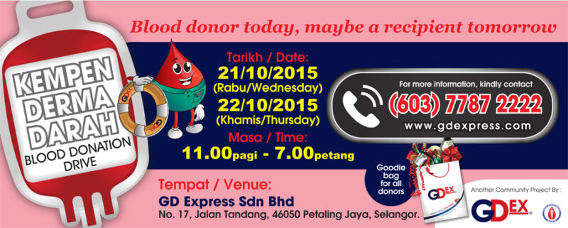 GDEX Blood Donation Drive - GDEX SG