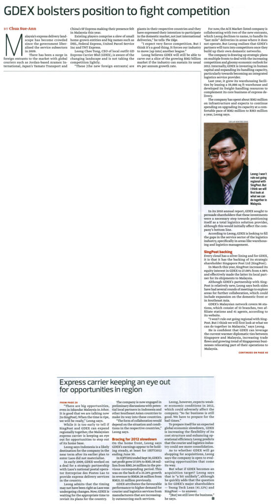 The Edge - GDEX Bolster Position To Fight Competition - GDEX